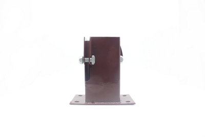 Fence Post Shoe 100mm PACK of 2 Flush Fit Bolt Down Bracket Post Holder ...