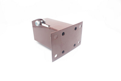 Fence Post Shoe 100mm PACK of 2 Flush Fit Bolt Down Bracket Post Holder ...