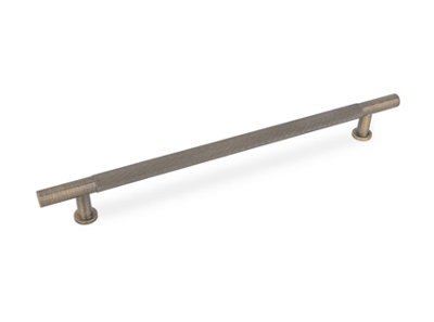 Fender Knurled Kitchen Cabinets T Bar Handle, 224mm Centres, Solid ...