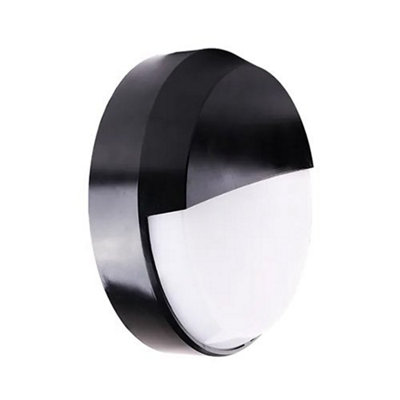 Fern Howard Drake Flush Fitted LED IP65 Emergency Black Bulkhead 1300lm ...