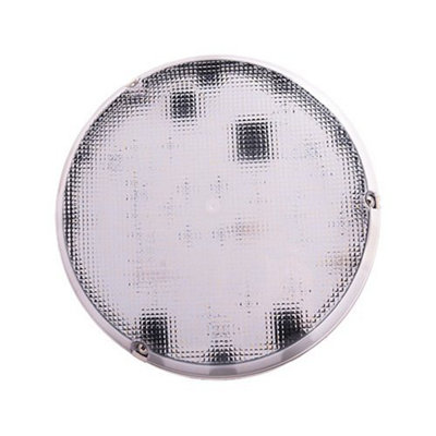 Fern Howard Drake Flush Fitted LED IP65 Emergency Black Bulkhead 1800lm ...