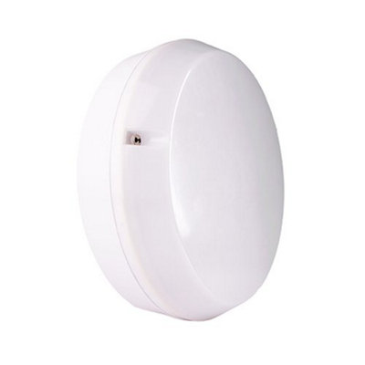 Fern Howard Drake Flush Fitted LED IP65 Microwave Sensor White Bulkhead 1300lm Natural White Light