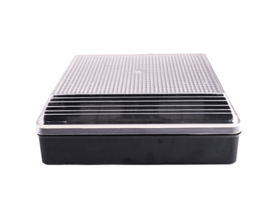 Fern Howard ECO Mini-Max LED Black Base Clear Diffuser Bulkhead with ...