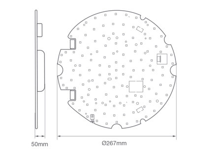 Fern Howard Universal Emergecy LED Gear Tray Adjustable wattage(14W-19W ...