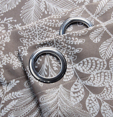 Ferndown Eyelet Ring Top Curtains Latte