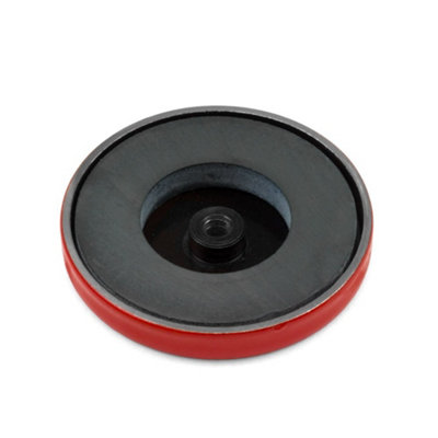 Ferrite Limpet Pot Magnet c/w M6 threaded hole for Semi-Permanent ...