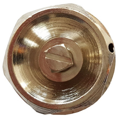 Ferro 1/2" Inch BSP Nickel Plated Manual Mechanical Radiator Air Vent ...