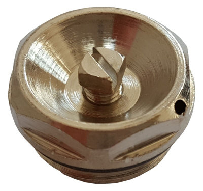 Ferro 1/2" Inch BSP Nickel Plated Manual Mechanical Radiator Air Vent ...