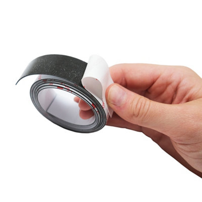 FerroFlex 20mm Wide Ferrous Strip - 3M Self Adhesive & Gloss White (1 ...
