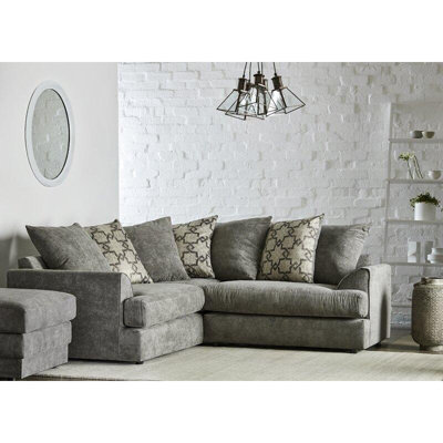 Ferrous Double Corner Sofa Graceland Fabric