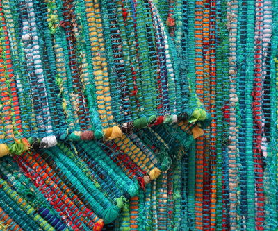 Festival Recycled Cotton Blend Rag Rug in Varied Colourways Indoor and ...