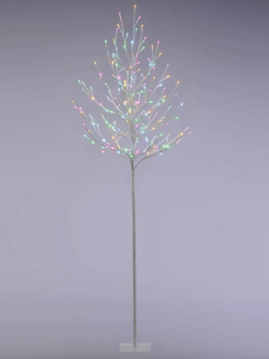 Festive Indoor or Outdoor Christmas Aurora Multi Coloured Led Twig Tree ...