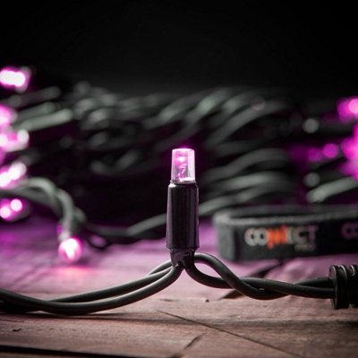 Festive Lights - ConnectPro 5m Pink Outdoor IP65 Connectable LED ...
