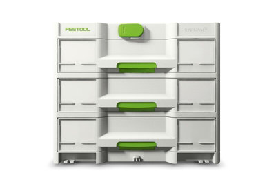 Festool 3 Draw Sortainer SYS3-SORT/3 M 337 Systainer + Dividers Carry ...