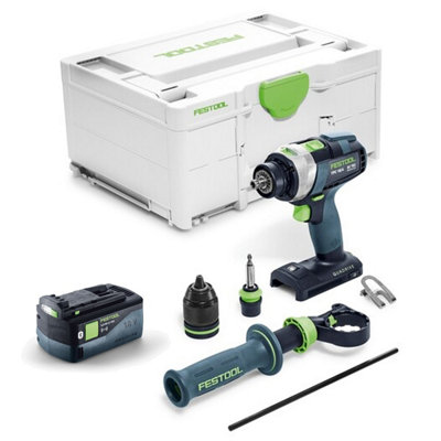 Festool 577224 Cordless Percussion Drill QUADRIVE TPC 18/4-Basic + 5AH ...