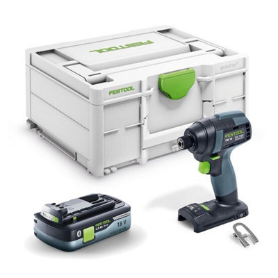 Festool 577227 Cordless Impact Driver Brushless TID 18-Basic + 4AH Battery