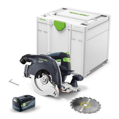 Festool 577232 Cordless 18V Lithium Ion Circular Saw 160mm HKC55 + 5AH ...