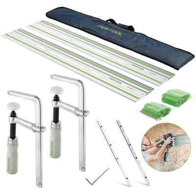 Festool FS 1400/2-KP-Set 2 x 1400mm Guide Rails + FSV/2 + FSZ 120 ...