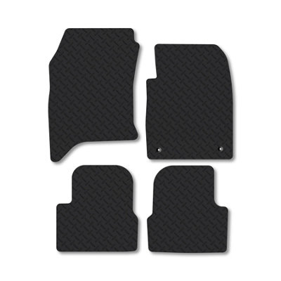 Fiat 600 (Hybrid) (2024+) Heavy-Duty Rubber Car Mats Tailored Non Slip ...