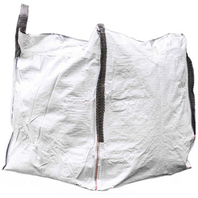 FIBC Bulk Bag - 130gsm One Tonne Builders Bag 86cm x 86cm x 86cm with 4 ...