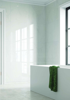 Fibo Scandinavian Bright Marble Tile Wall Panel