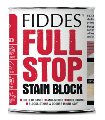 Fiddes Full Stop Stain Blocker Shellac Based Universal Primer White - 2 ...
