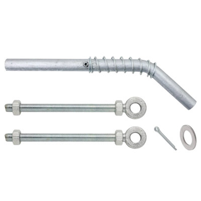 Field Gate Fixing Kit for Metal Gates 19mm x 150mm Adjustable Gate Eyes ...