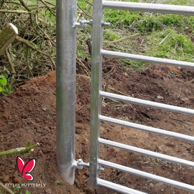 Field Gate Fixing Kit for Metal Gates 19mm x 150mm Adjustable Gate Eyes ...