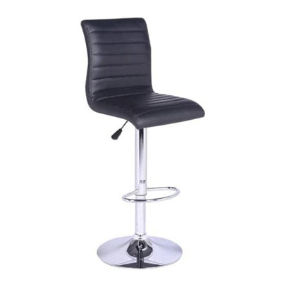 Fiesta Smoked Oak Bar Table Unit With 4 Ripple Black Stools