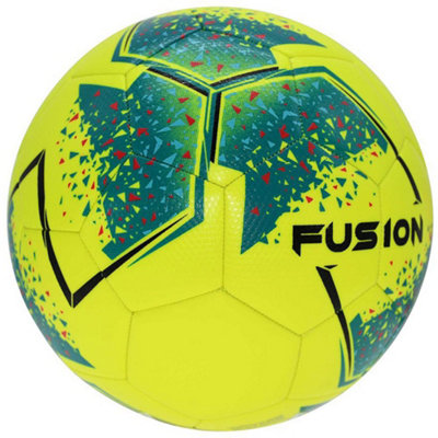 FIFA IMS Official Quality Match Football - Size 4 Fluorescent Yellow 3 ...