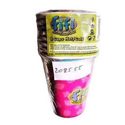 Fifi and The Flowertots Logo Party Cup (Pack of 8) Multicoloured (One ...
