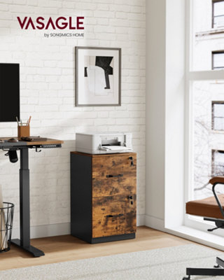 File Cabinet, Filing Cabinet for Home Office, Printer Stand, with 2 ...