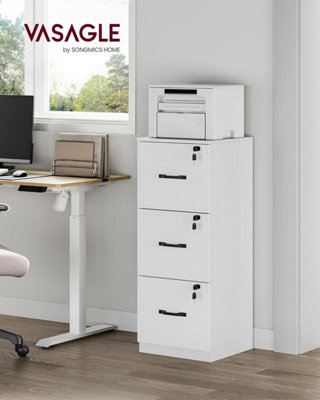 File Cabinet, Filing Cabinet for Home Office, Printer Stand, with 3 ...