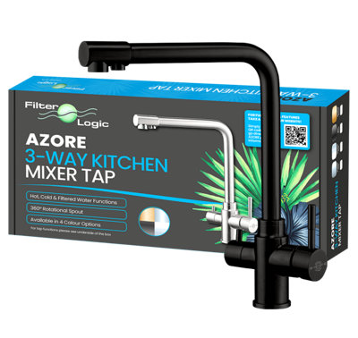 FilterLogic Azores 3 Way Triflow Monobloc Mixer Kitchen Filter Tap ...