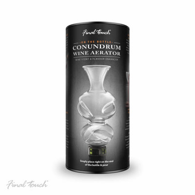 Final Touch ON THE BOTTLE Conundrum Aerator Pourer Wine Aeration Spout