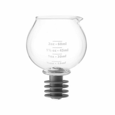 Final Touch Snifter Jigger Stopper 3 in 1 Measuring Jigger, Bottle ...