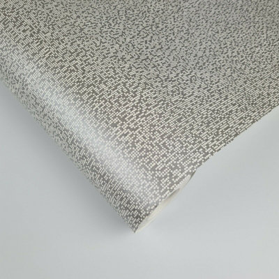 Fine Décor Vision Carina Texture White Geometric Wallpaper