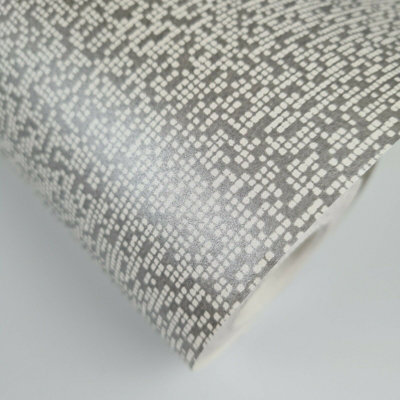 Fine Décor Vision Carina Texture White Geometric Wallpaper