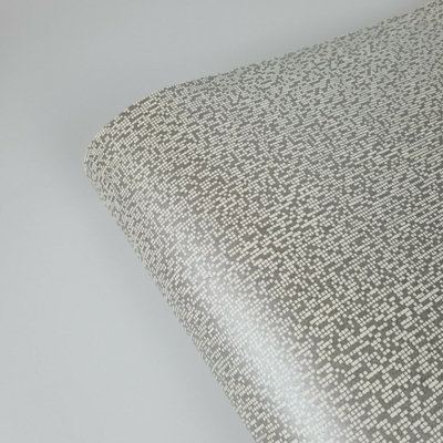 Fine Décor Vision Carina Texture White Geometric Wallpaper