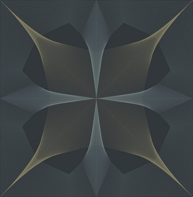Fine Decor FD25526 Radius Wallpaper, Navy