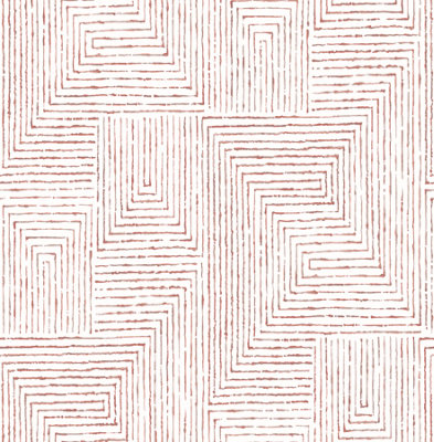 Fine Decor FD25956 Merritt Wallpaper, Coral