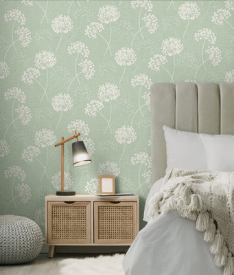 Fine Decor Grace Allium Green, FD43282