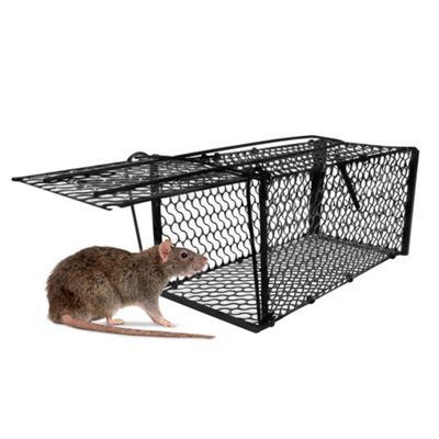 Finetree 2 X Rat Catcher Spring Cage Trap Humane Large Live Animal ...