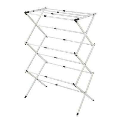 Finetree 3 Tier Folding Clothes Laundry Washing Drying Horse Rack Airer ...