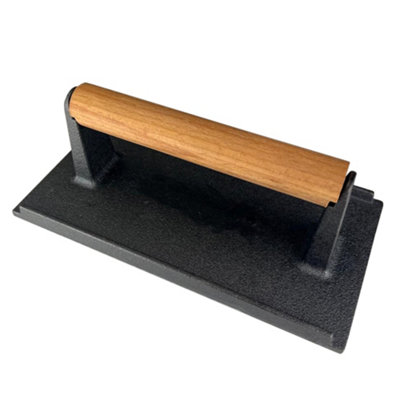 Finetree Cast Iron Steak Weight - BBQ Hamburger Bacon Heavy Duty Grill ...