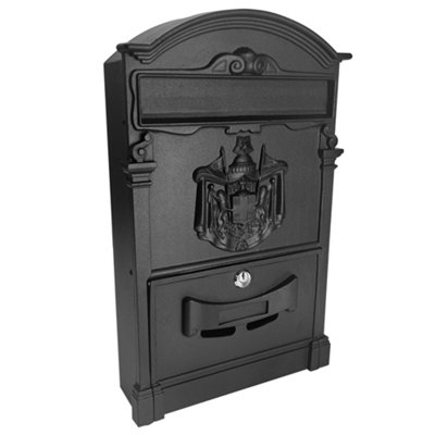 Finetree Large Vintage Outdoor Lockable Letter Post Box Mailbox Wall ...