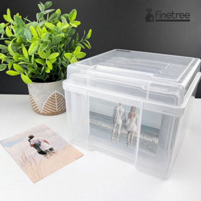 Finetree Photo Storage Box 600 6 x 4 Picture Album Organizer Photograph ...
