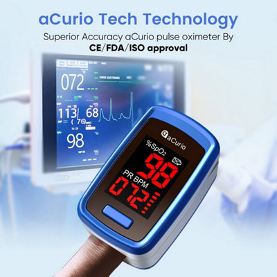 Finger Pulse Oximeter Blood Oxygen Monitor SpO2 Heart Rate Health Device