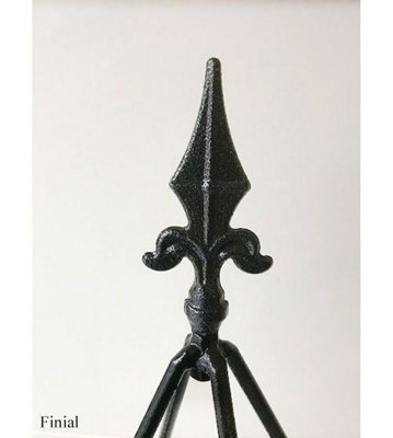 Finial Top Bare Metal/Ready to Rust - Top for Garden Plant Border ...