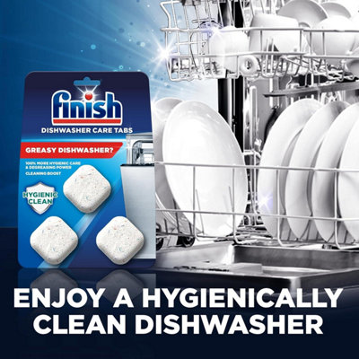 Finish Dishwasher Cleaner Tablets Removes Grease & Limescale 3 Tablets